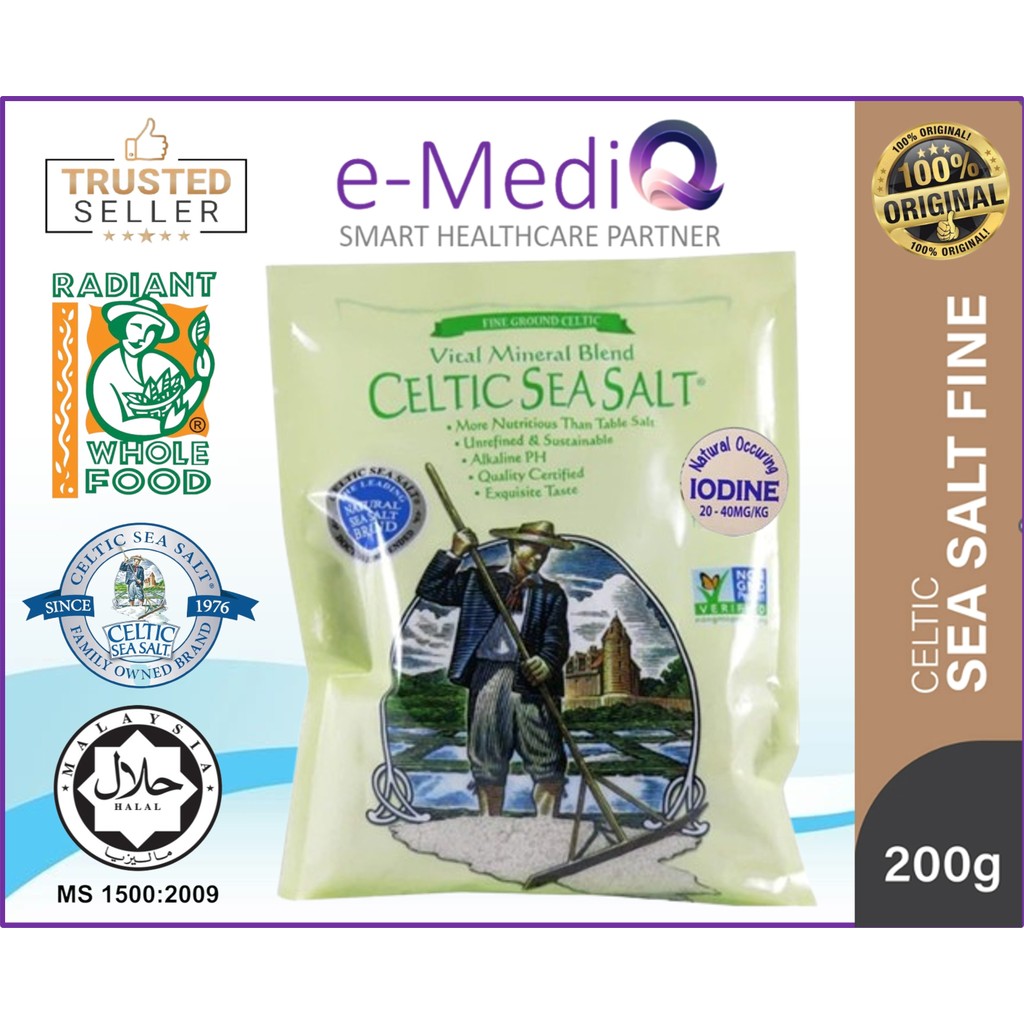 Radiant Vital Mineral Blend Celtic Sea Salt 200g / Garam Laut Celtic ...