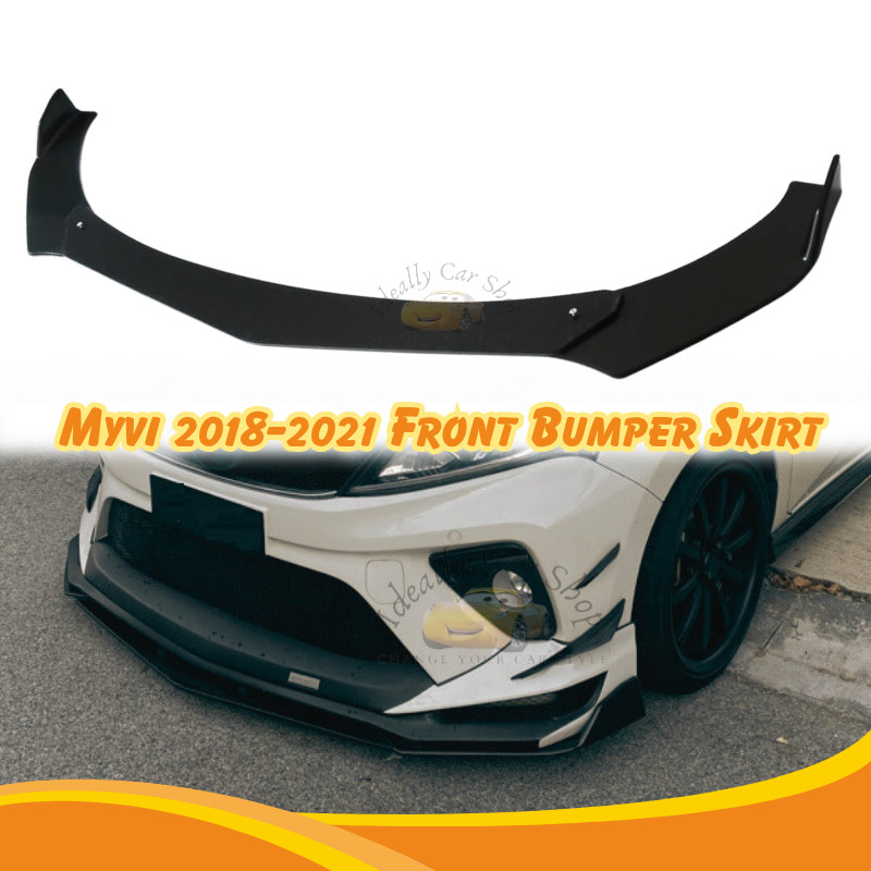 Perodua Myvi 2018-2021 Front Bumper Diffuser Lip Wrap Angle Splitters ...