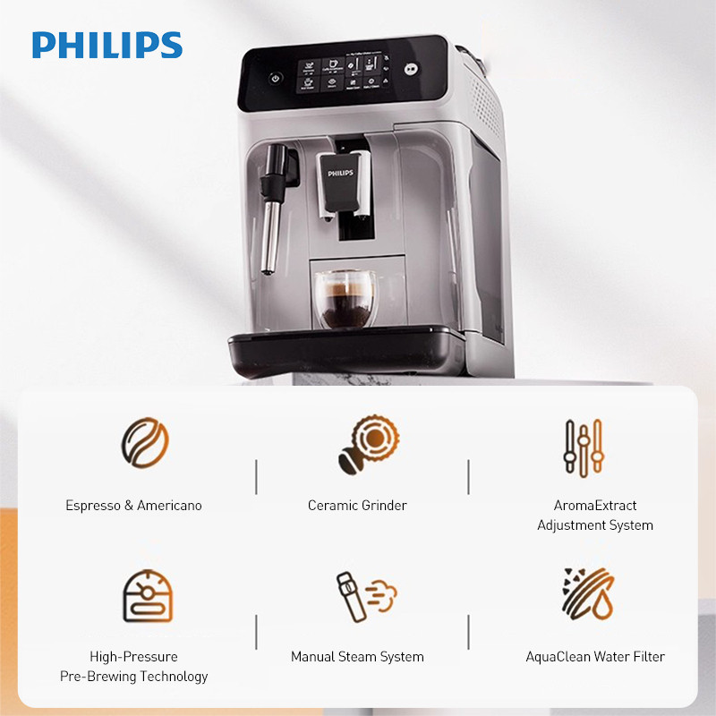 Philips EP1221/62 Fully Automatic Coffee Machine – Built-in Grinder ...