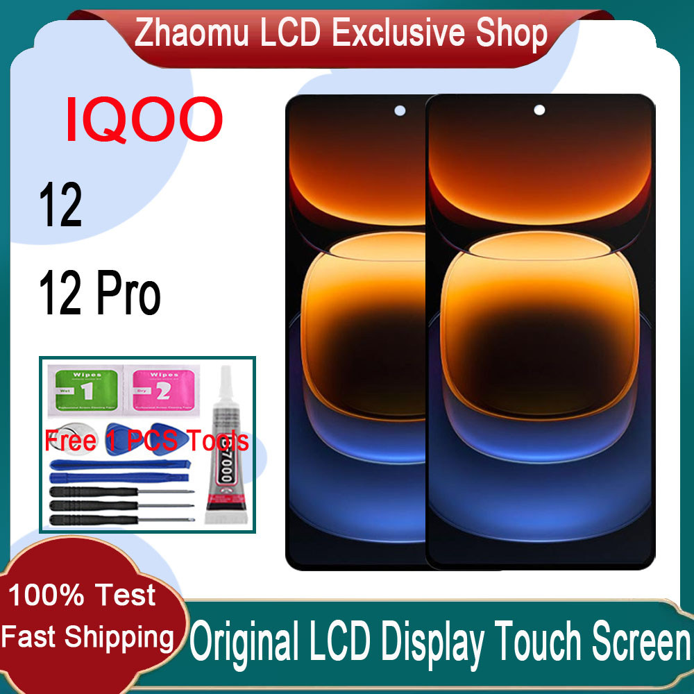 Original AMOLED iQOO 12 12 Pro 5G LCD Display Touch Screen Replacement ...