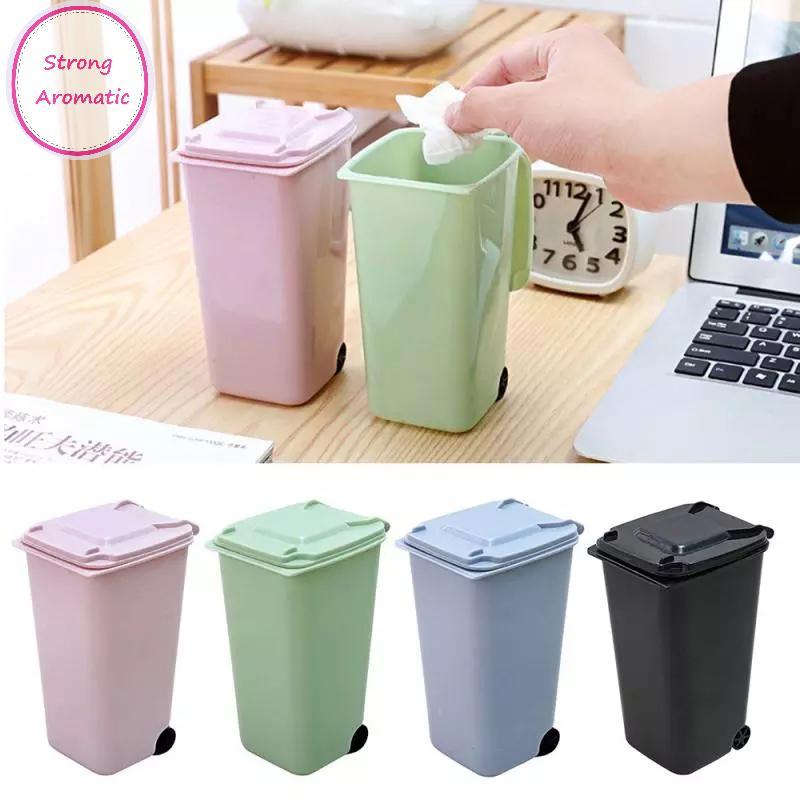 STRO Mini Desktop Cat Litter Trash Small Tabletop Trashbox Desk ...
