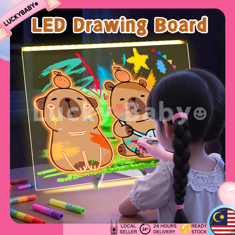 LED Note Board Luminous Writing Board Message Board Drawing Board for ...