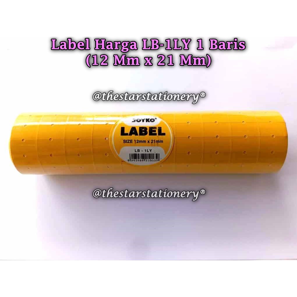 (1 Slop Contains 10 Pieces) WHOLESALE Price Label JOYKO LB-1LY 1 Row ...