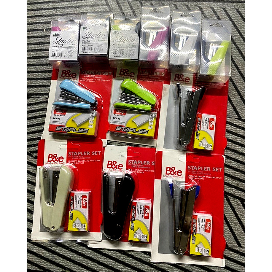 B&e Stapler SET (WITH STAPLE WIRE)&MINI SINGLE STAPLE | Shopee Malaysia