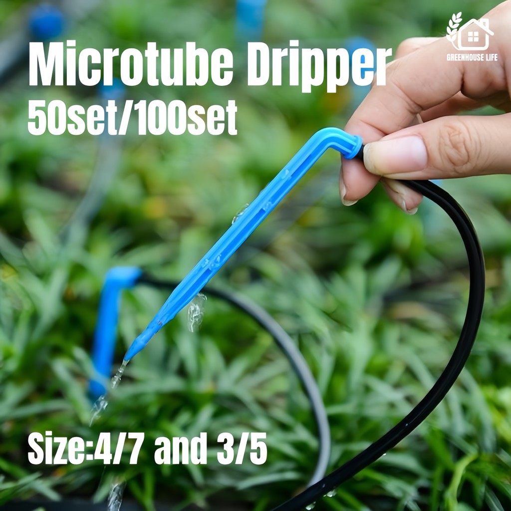 Microtube Dripper 100set 3/5 & 4/7 Fertigasi Set Dripper Microtube Full ...