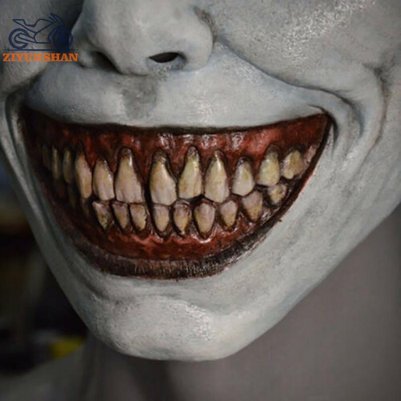 ziyunshan Smile Exorcism Halloween Ghost Mask Festival Bar Masquerade ...