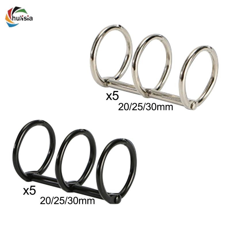 [chulisia] Metal Loose Leaf Binders, 5 Pieces, 3 Rings, 3 Holes, Metal ...