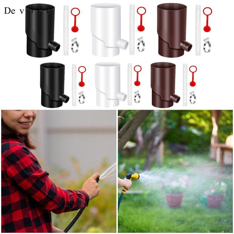 Devoko Downpipe Diverter Rainwater Collection System, Rain Barrel ...