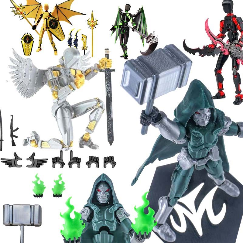 3D Printed Dummy 13 Doctor Doom Action Figure Toys Lucky 13 Illidan ...