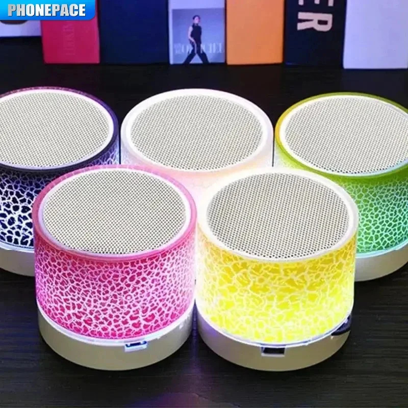 1 pcs PHONEPACE A9 Bluetooth Speaker Mini Crack LED SD Card USB ...