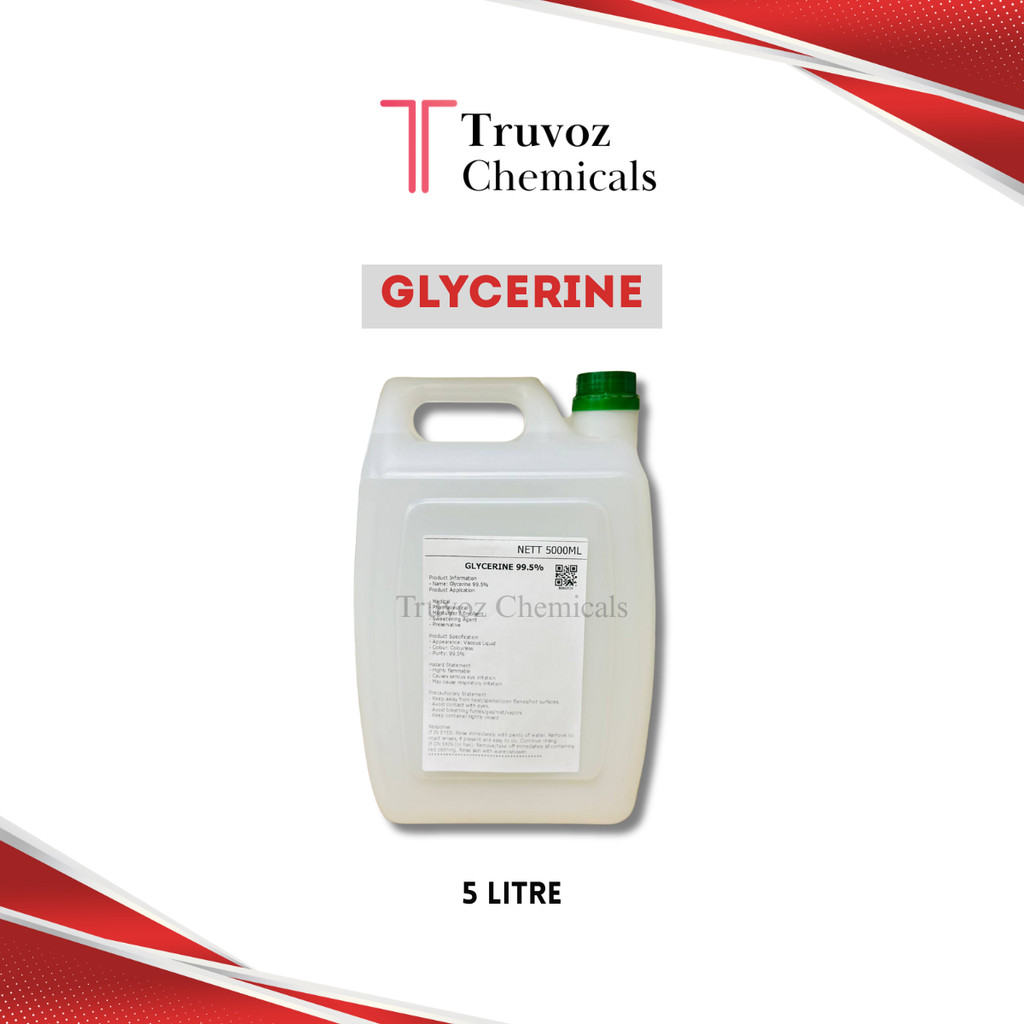 5 LITRE Glycerine | USP Grade 99.5% | Vegetable Glycerin | Plant Based ...