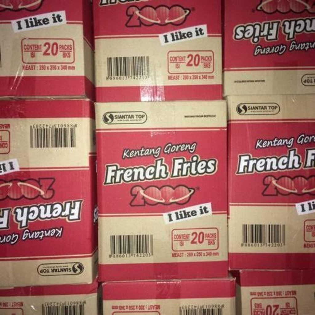 kentang goreng french fries 2000 (Kemasan Karton) | Shopee Malaysia