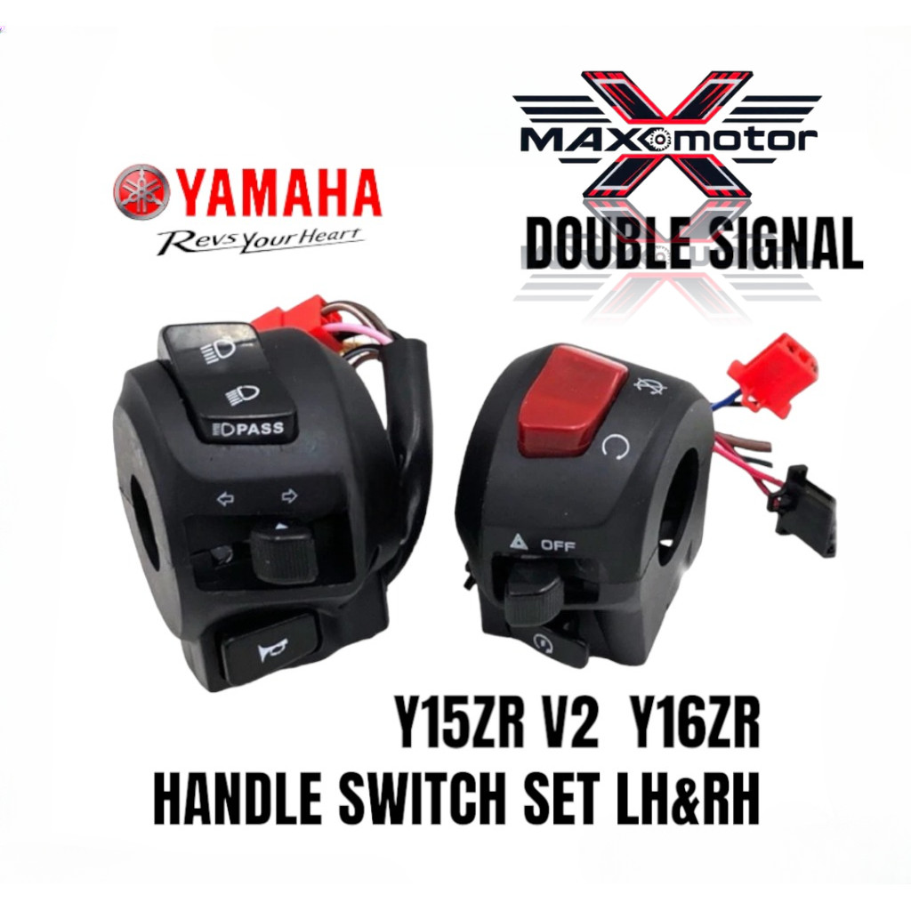 DOUBLE SIGNAL YAMAHA Y15ZR Y15 Y150 V2 Y16zr HANDLE SWITCH SUIS TANGAN ...