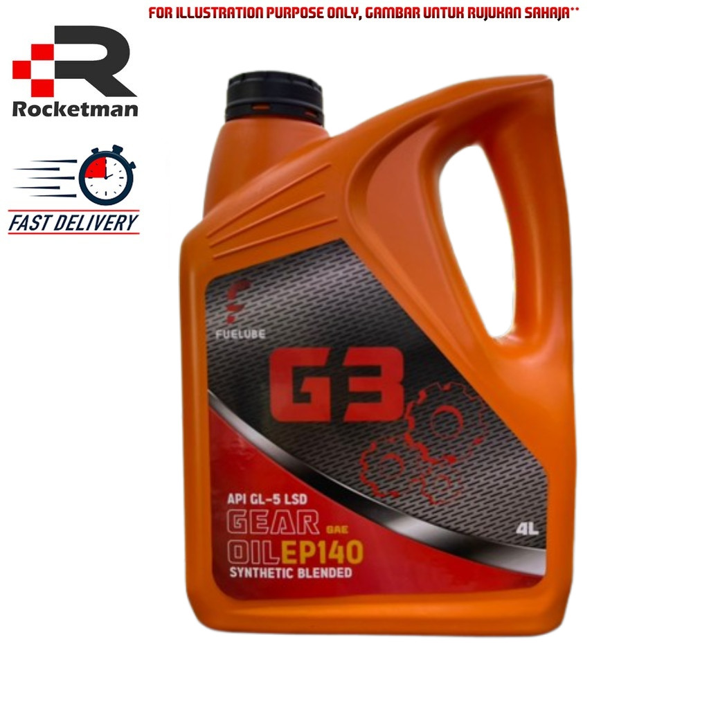 FUELUBE EP140 AXLE OIL (4LITRE) DIFFERENTIAL FLUID | Shopee Malaysia