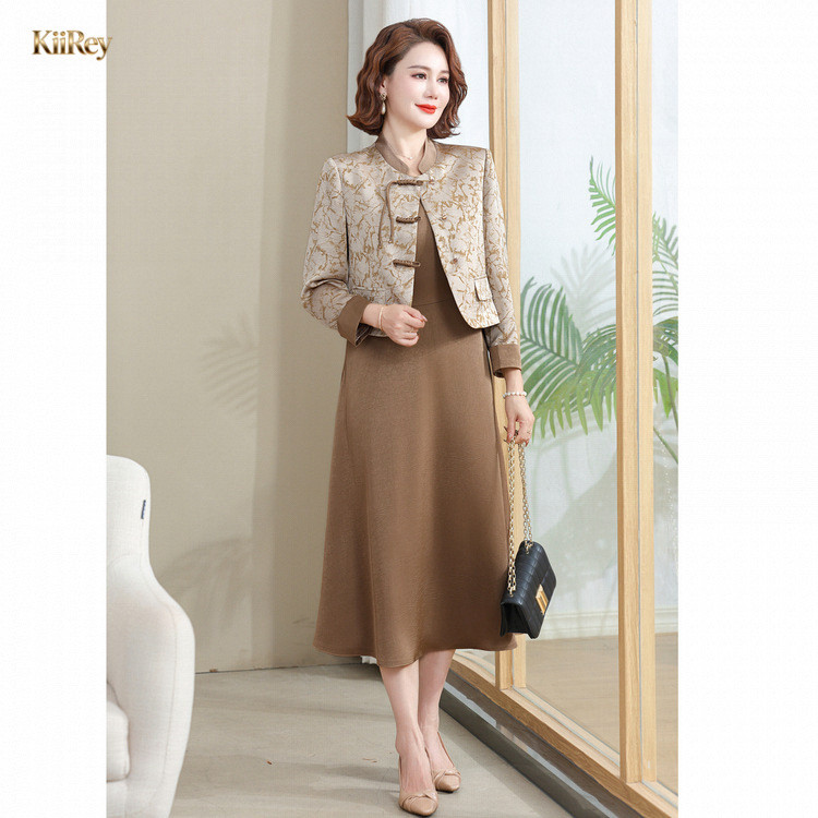 New Chinese Style Two-Piece Suit for Middle-Aged Ladies | Mothers' Wear ...