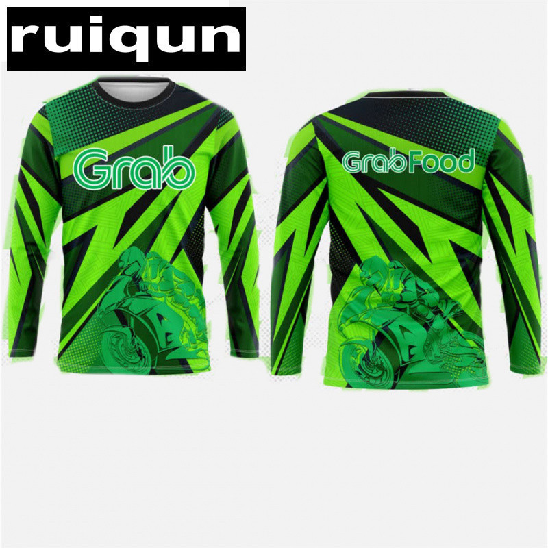 Grab food, long sleeved T-shirt, respirator panda pattern, delivery ...
