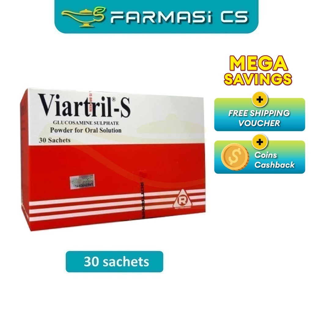Viartril-S 1500mg Glucosamine Sulphate Powder 30 Sachets EXP:01/2027 ...