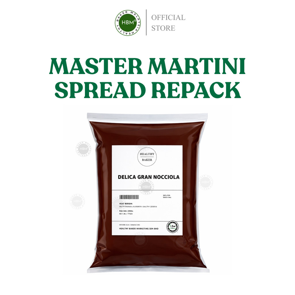 (Repack 200g/500g/1kg) Master Martini Delice Gran Nocciola | Hazelnut ...