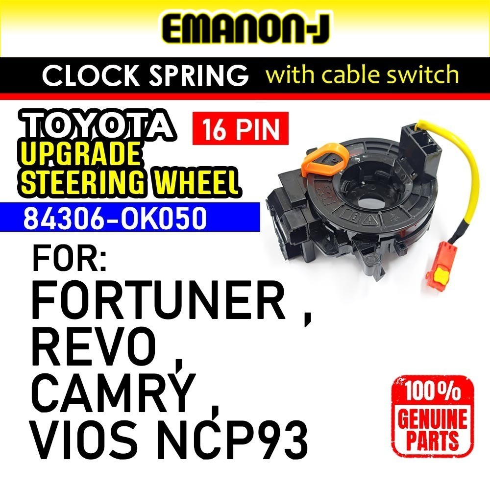 Toyota Upgrade clock spring (spiral cable) with part number 84306-0K050 ...