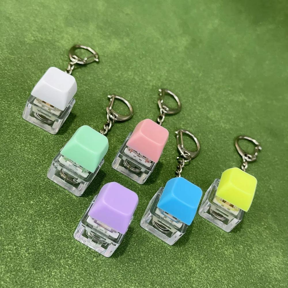 AURO Finger Keyboard Caps, With Light Keys Button Fidget Keychain, DIY ...