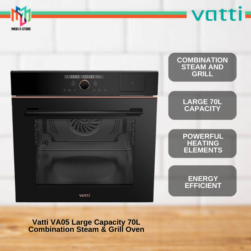 Vatti VA05 Large Capacity 70L Combination Steam & Grill Oven - VA05 ...