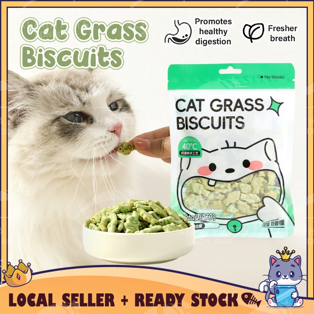 CATQUEEN 40g Cat Catnip Biscuits Snacks Biskut Kucing Vitamin Removing ...