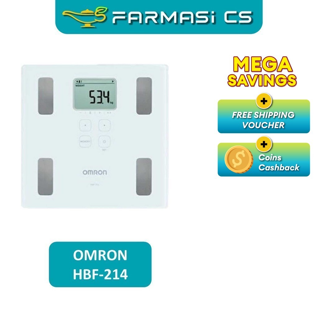 OMRON HBF-214 Body Composition Monitor Weight Scale - Body Fat Analyzer ...