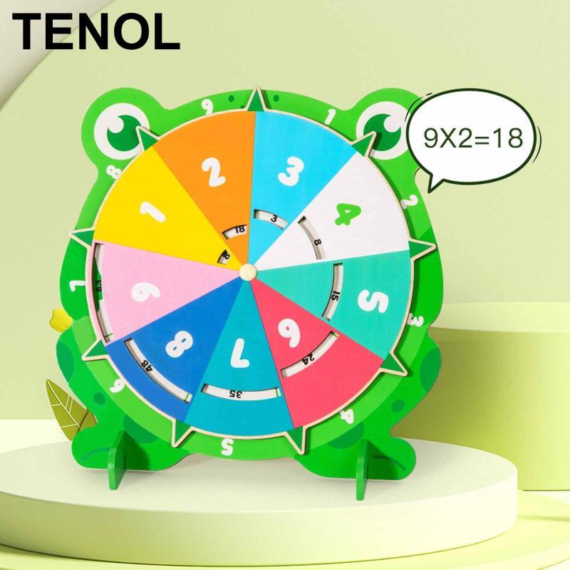[TENOL] 99-Piece Multiplication Table - Wooden Rotating Board ...