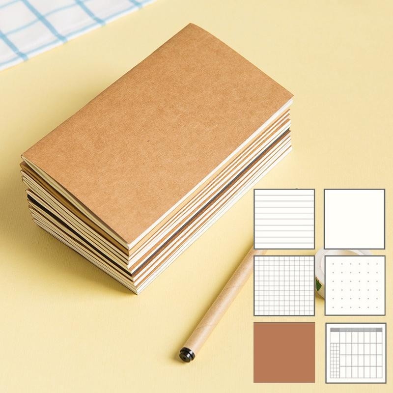 Buku Nota Kertas Kraft 64 Halaman | Planner Harian Mingguan Bulanan Dot ...