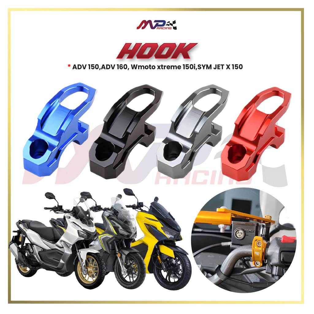 Hook Honda ADV 150,ADV 160, Wmoto xtreme 150i,SYM JET X 150 MP CNC ...