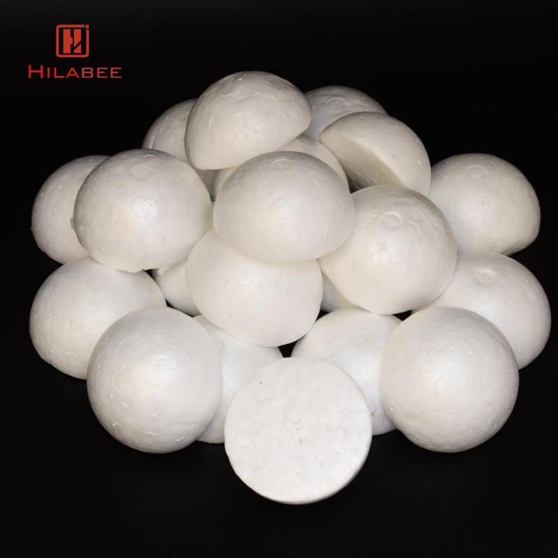 [UsusexaMY] 50 Pieces 60mm Half Round Foam Ball Christmas Ornaments ...