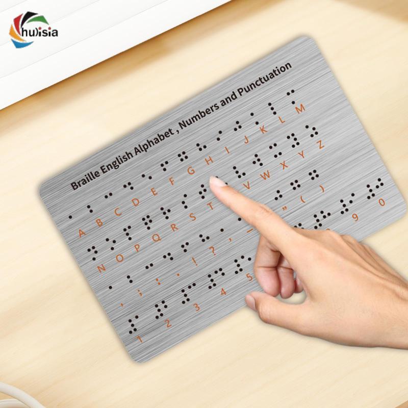 chulisia Braille Alphabet Board, Teaching Aid, Learn Braille Numbers ...