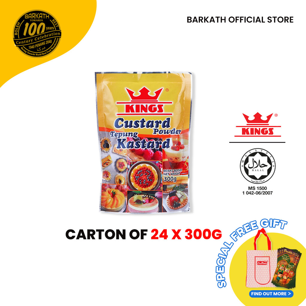 Carton Deal - KINGS Custard Powder (24 x 300g) | Shopee Malaysia