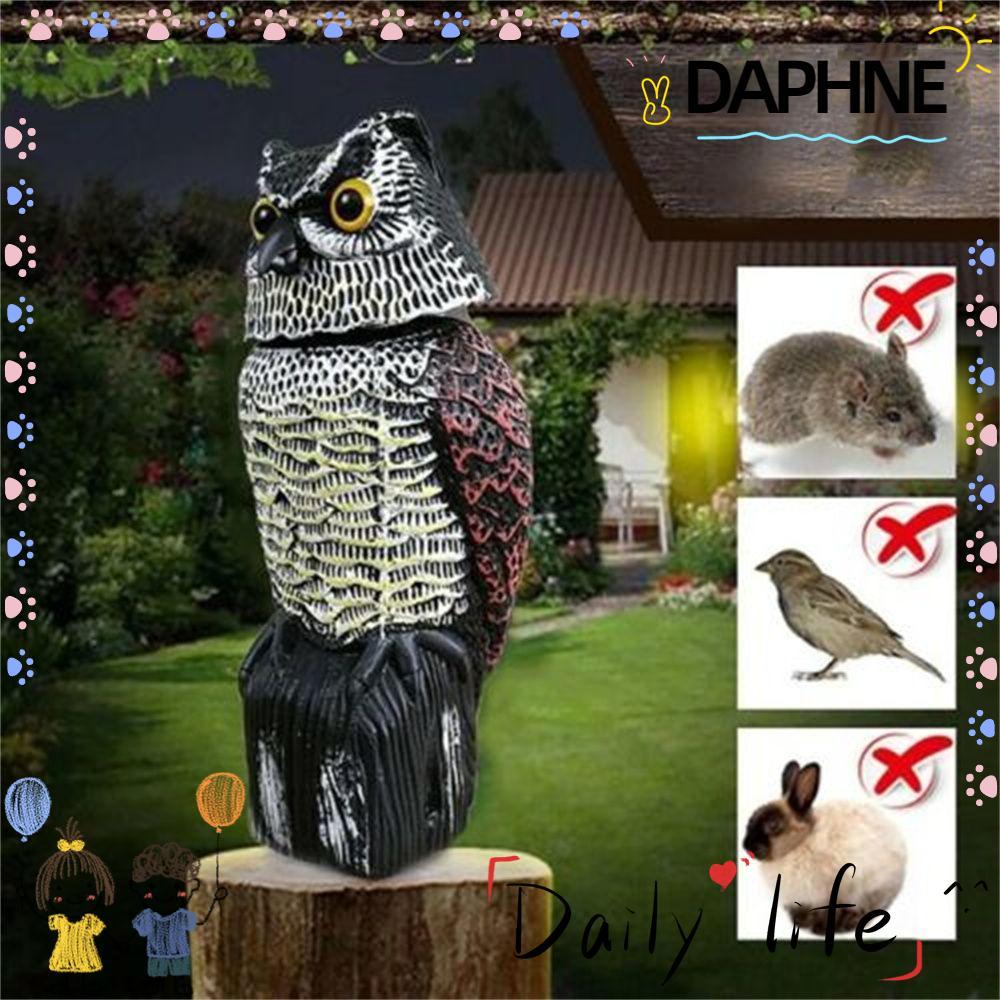 DAPHNE-HOME Fake Owl Decoy Plastic Birds Repellent Nighthawk Sculpture ...