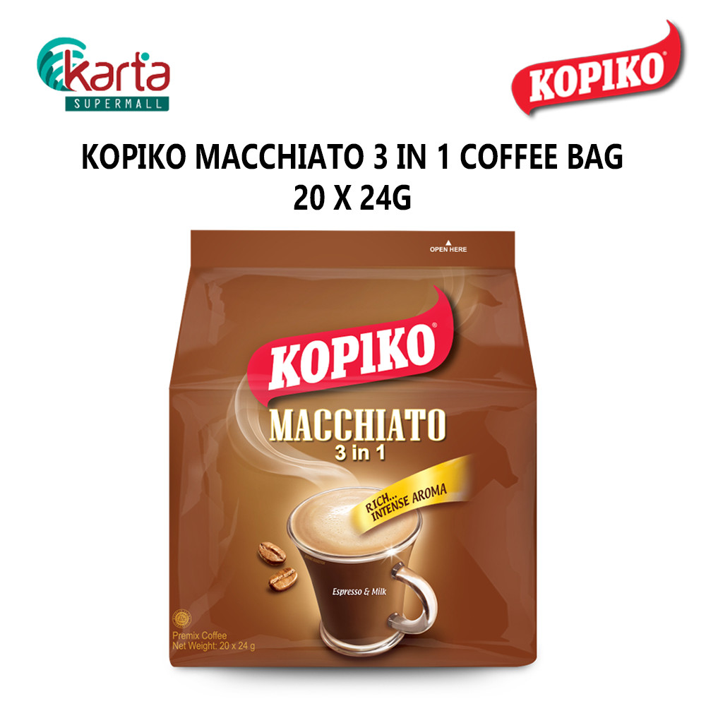 KOPIKO MACCHIATO 3-in-1 Coffee (20 X 24g) | Shopee Malaysia