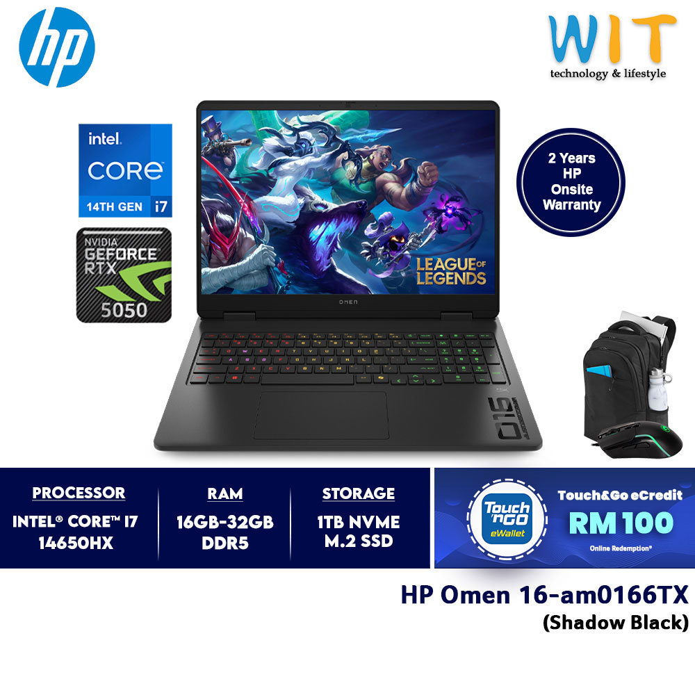HP Omen Gaming 16-am0166TX (Intel Core i7-14650HX /16GB-32GB RAM/1TB ...