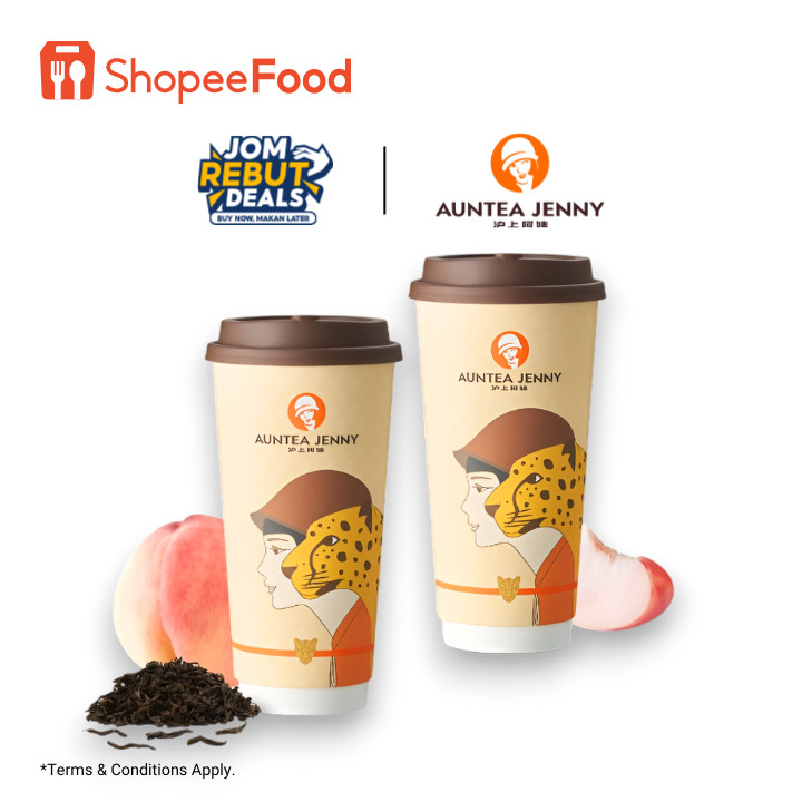 Auntea Jenny: 2x Premium White Peach Oolong Fresh Milk Tea (Sales Start ...