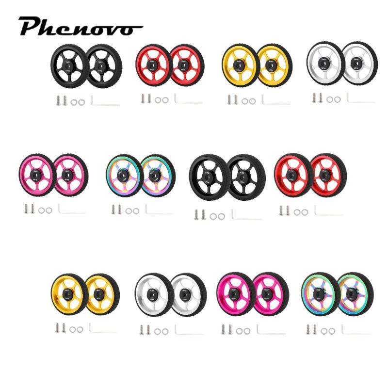 [Phenovo] Easy Wheels for Folding Bike Ultralight with Screw ...
