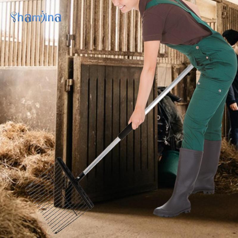 [Shamjina] Equestrian Manure Fork, Farm Garden Grass Hay Portable ...