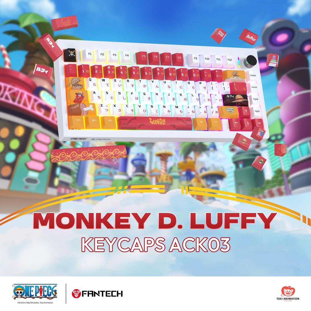 FANTECH x ONE PIECE Monkey D. Luffy Keycaps Set ACK03 | 135 Keys | PBT ...