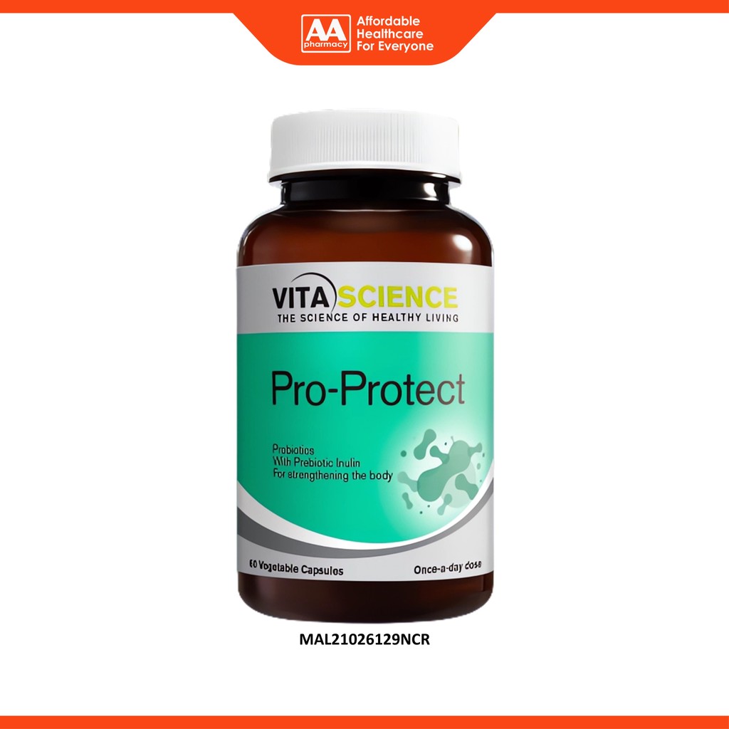 VitaScience Pro-Protect Vegecapsule 60's (Prebiotic and Probiotics ...