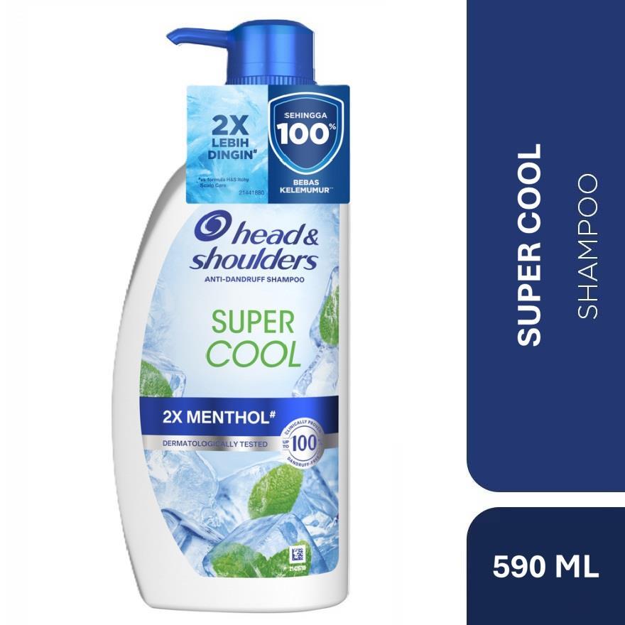HEAD&SHOULDERS Super Cool Shampoo 590ml | Shopee Malaysia