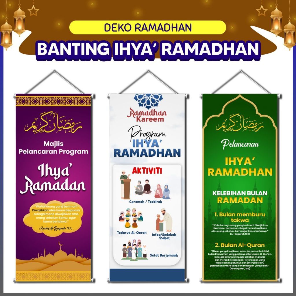 BUNTING PROGRAM IHYA' RAMADHAN 2026 | PROGRAM | PUASA | Shopee Malaysia
