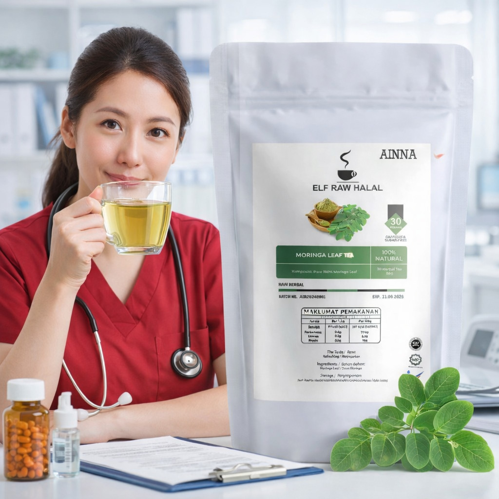 Teh Moringa 100% Natural 30 Uncang | Pure Leaf Herbal Tea | Shopee Malaysia