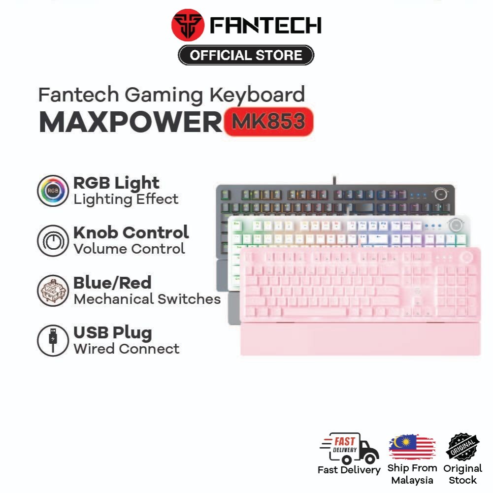 Fantech MK853 MaxPower Gaming Keyboard | Shopee Malaysia