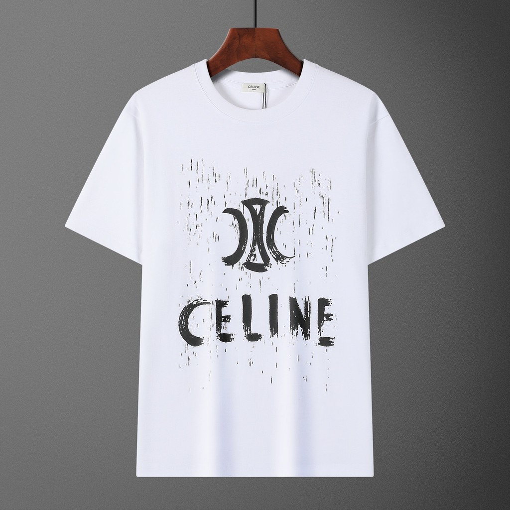 Celine/Celine 2026 Early Spring New Style Short-Sleeved T-Shirt Men ...