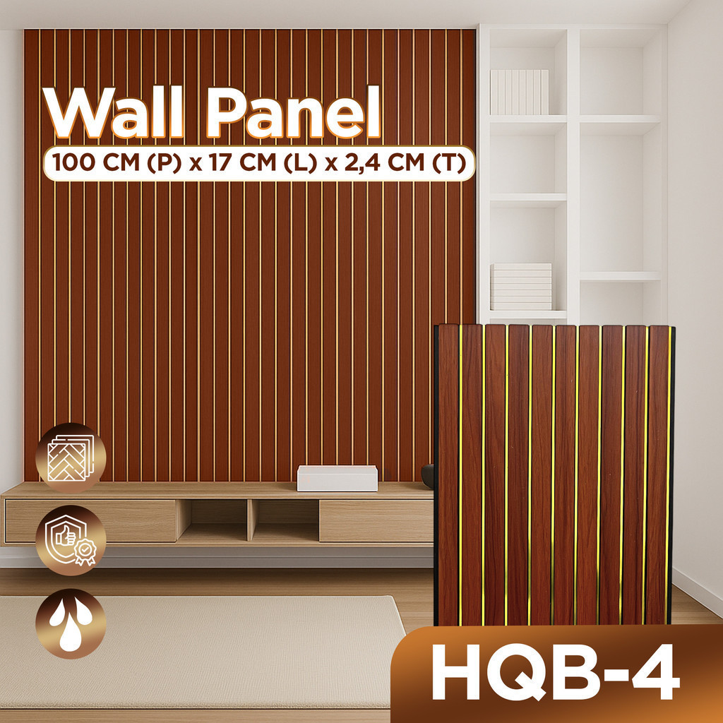 Urban Wallboard PVC Wood Motif Striped 50cmX 17cm X 2.4cm Wall Panel ...
