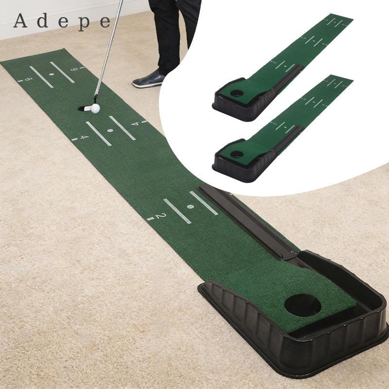 Adepe Realistic Indoor Golf Putting Green Mat Foldable Practice Trainer ...