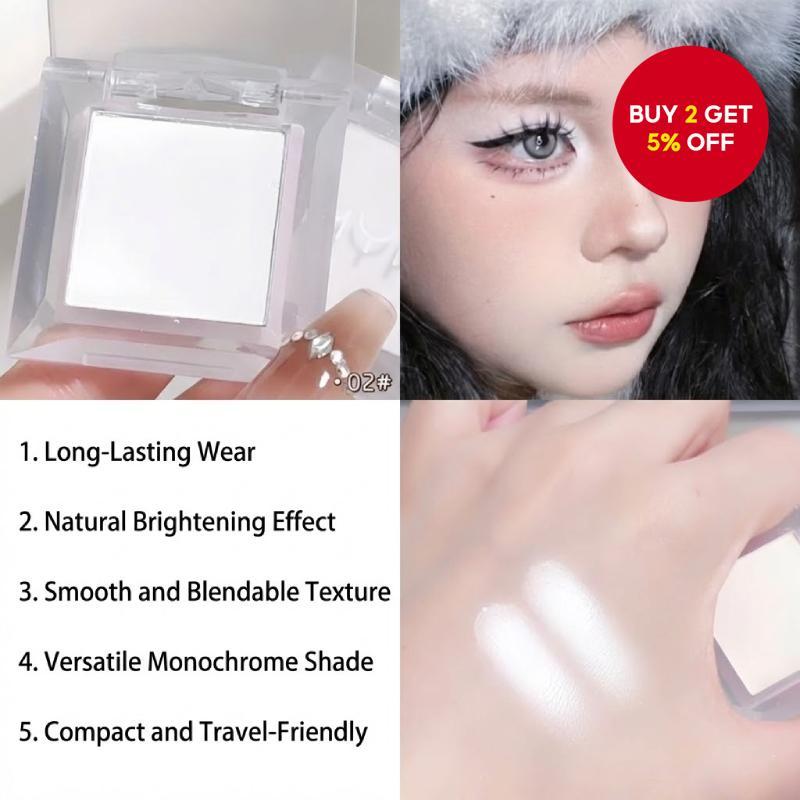 Monochrome Matte Highlight Eyeshadow Palette Long-Lasting Natural Glow ...