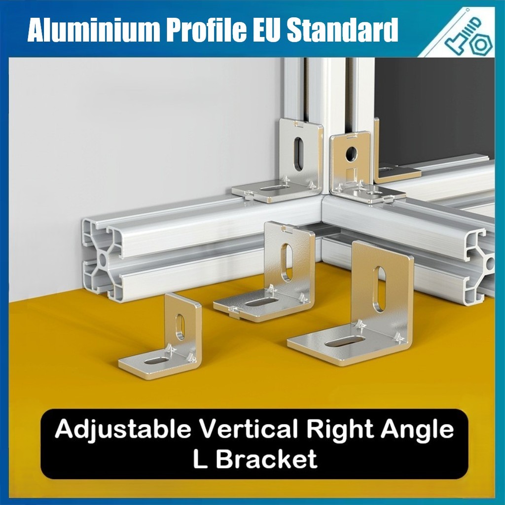 2030 EU Standard Adjustable Vertical Right Angle L Bracket | 90 Degree ...